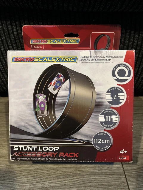 MICRO SCALEXTRIC STUNT Track Extension Pack Stunt Loop - G8046 - New £ ...
