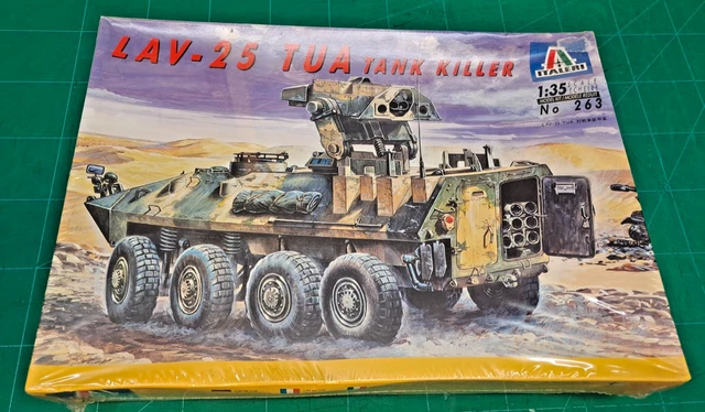 ITALERI 1/35 LAV-25 TUA AFV USMC Tank Killer kit #263 SHRINKWRAPPED FREE UK POST £25.00 ...