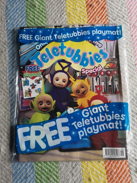 TELETUBBIES AUTUMN SPECIAL Magazine 1998 + Playmat 30x30" BBC Comic ...
