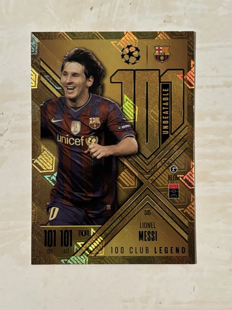 MATCH ATTAX EXTRA 2024/25 Messi 100 Club Unbeatable 101 #345 £0.99 ...
