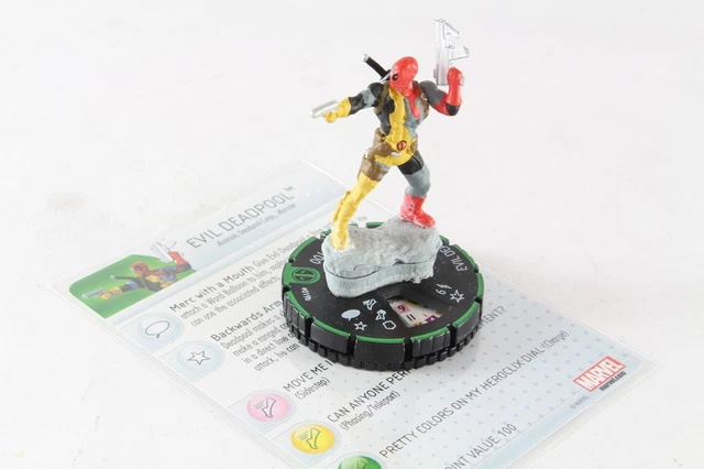 HEROCLIX MARVEL DEADPOOL Evil Deadpool 019b Prime £11.99 - PicClick UK