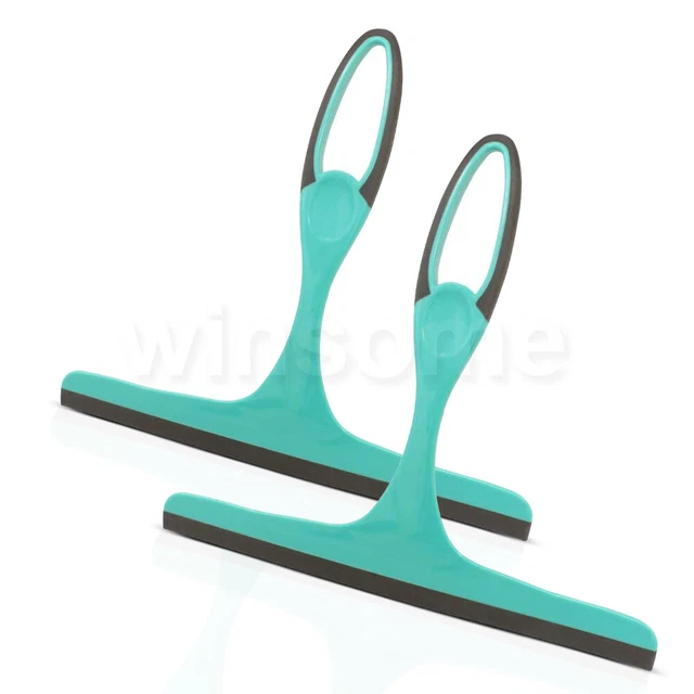 WINDOW SQUEEGEE MIRROR Blade Glass Cleaning Shower Screen Washer Rubber ...