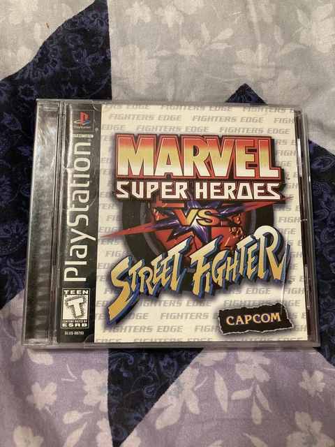MARVEL SUPER HEROES vs Street Fighter (PS1, PlayStation 1, 1999) Capcom ...
