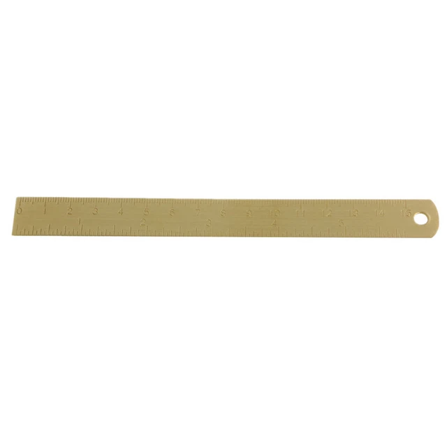 OUTDOOR BRASS RULER Double Scale for Inch Digital For Traveler Noteb $9 ...