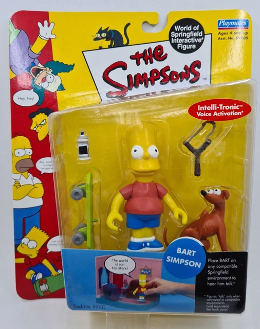2000 SIMPSONS WOS Interactive Figure - Bart Simpson - Playmates Series ...