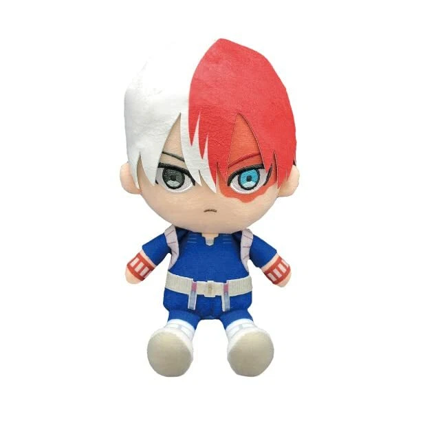 BANDAI MHA MY Hero Academia Todoroki Shoto Chibi Plush Doll Stuffed Toy ...