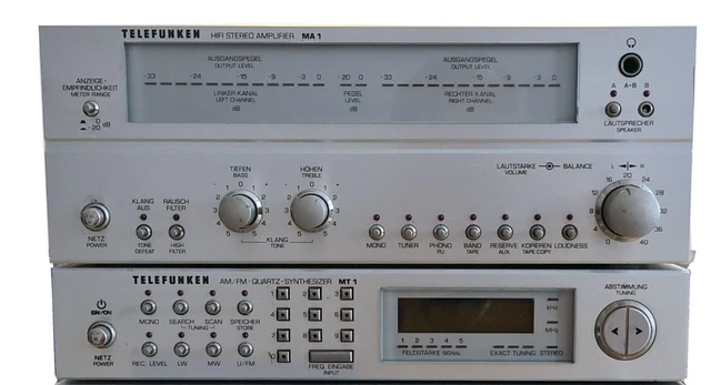TELEFUNKEN MIDI HI-FI Stereoanlage Telefunken MA 1 + MT 1 EUR 99,00 ...