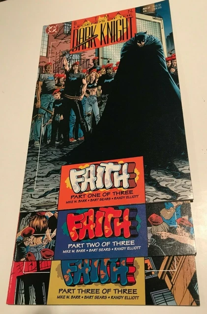 BATMAN: LEGENDS OF The Dark Knight #21, 22 & 23, "FAITH", août 1991 DC ...