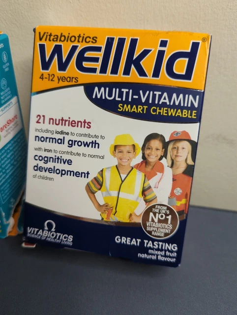 VITABIOTICS WELLKID 4-12 Years Immune Chewable And Multivitamin ...