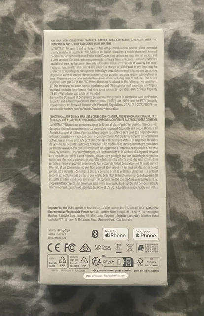 RAY-BAN META WAYFARER (Gen 2) Matte Black Polar Gradient Graphite ...