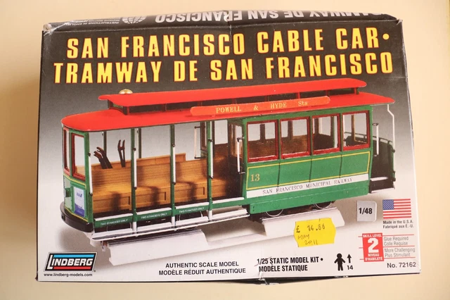 LINDBERG SAN FRANCISCO Cable Car Model Kit, Vintage. £15.95 - PicClick UK