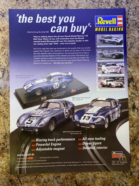 REVELL MODEL RACING Shelby Cobra Daytona Poster Advert File A4 M £1.99 ...