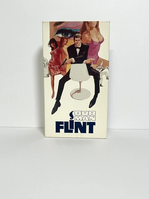 OUR MAN FLINT 1990 VHS Movie CBS/FOX Video James Coburn, Lee J. Cobb £5 ...