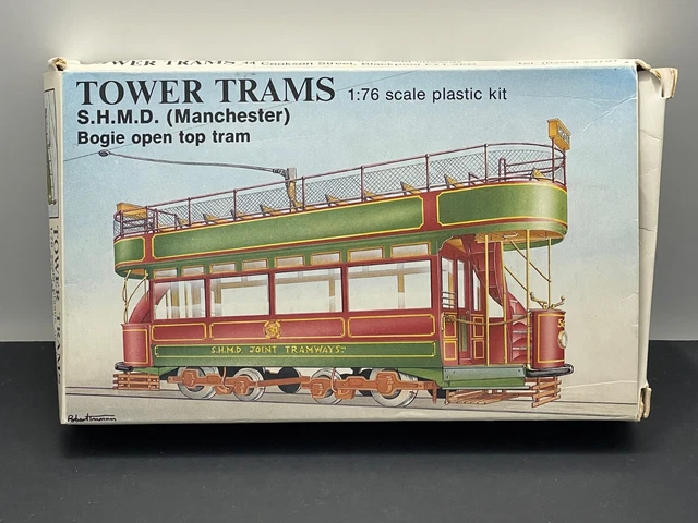 TOWER TRAMS 1/76 - S.H.M.D. (Manchester) Bogie Open Top Tram £13.73 ...