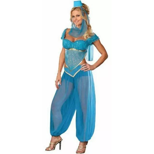 Belly Dancer Bollywood Jasmine Genie Arabian Princess Ladies Fancy
