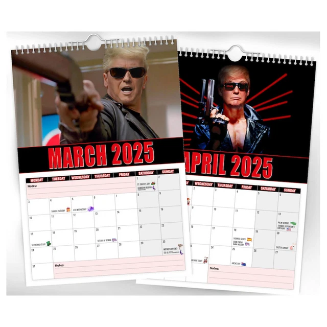 TRUMP CALENDAR 2025 The Trumpinator 2025 Wall Calendar Planner for Home ...
