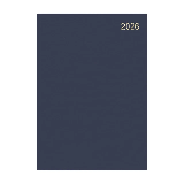 A4 DAILY DIARY 2026 Day to Page Full Year Desk Planner Hardback Cover ...