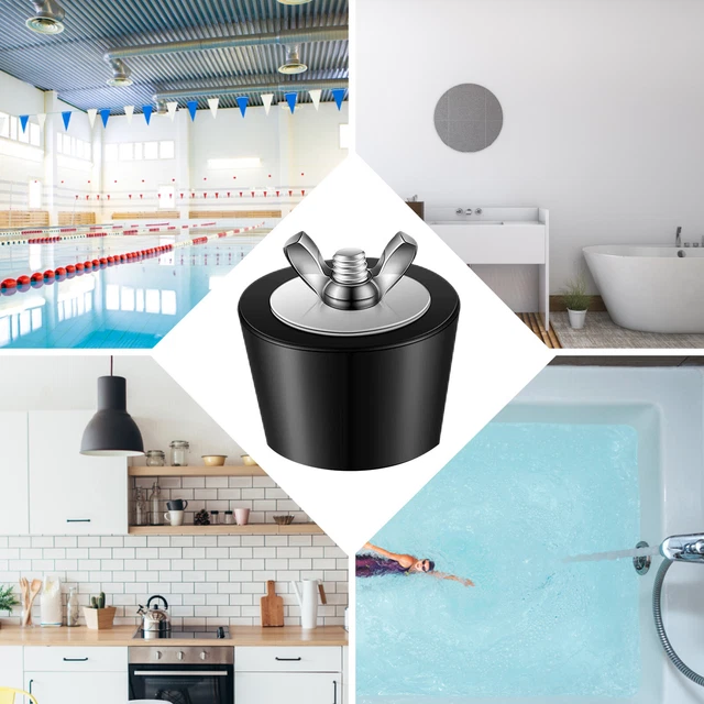 RUBBER SWIMMING POOL Winterizing Stopper Expandable Drain Pipe Plug ...