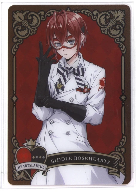 DISNEY TWISTED WONDERLAND Metal Card P3-01 Riddle Rosehearts BANDAI ...