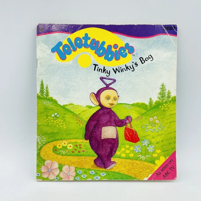 TELETUBBIES TINKY WINKY'S Bag Paperback Book 1997 BBC Ragdoll TV Series ...