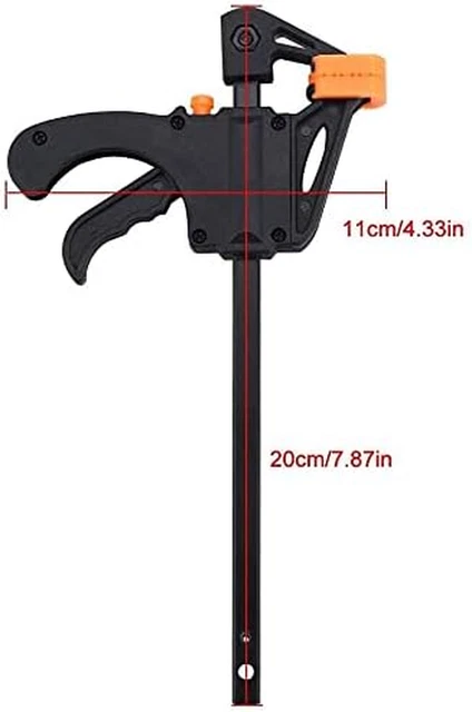 4 PCS F Clamp Clip Bar Grip Quick Ratchet Release Squeeze Clamps Tools ...