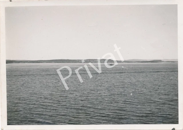 FOTO WKII WEHRMACHT Einfahrt in den Oslofjord Untern. Weserübung Norway ...