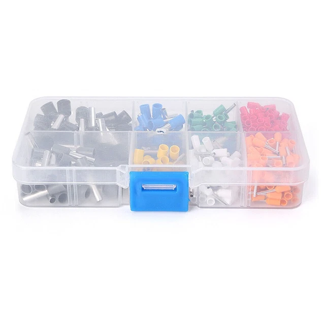 MULTI-COLOR 400PCS WIRE Ferrule Copper Crimp Connector Pin Cord End ...