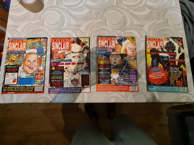 YOUR SINCLAIR MAGAZINE 4 Issues Between Jan - Apr 91 Spectrum Computers ...