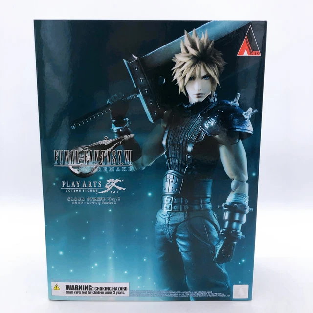 FIGURINE FINAL FANTASY VII Remake PLAY ARTS Kai Cloud Strife Ver.2 ...