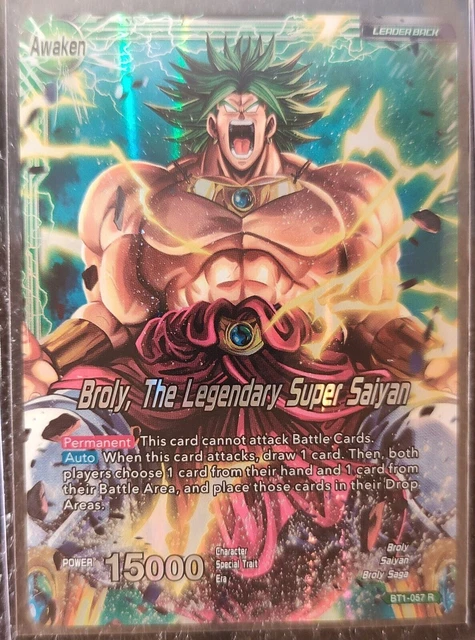 DRAGON BALL SUPER TCG Galactic Battle Broly, le légendaire Super Saiyan ...