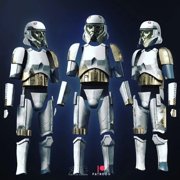 CAPTAIN ENOCH STORMTROOPER Armor kit 1:6th Scale Resin 3d printed DIY ...
