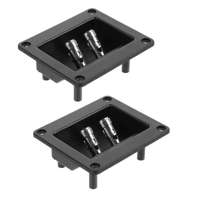 2PCS SPEAKER TERMINALS Connectors Speaker Binding Post Plate Speaker ...