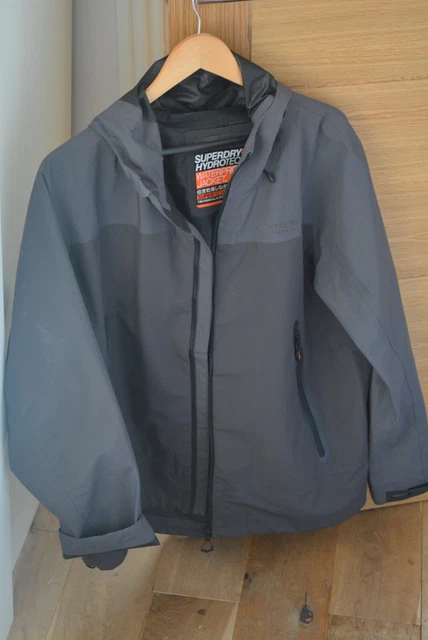 SUPERDRY MENS HYDROTECH Grey Waterproof Jacket Two Colour Size XL £11. ...