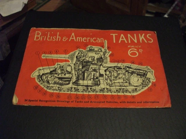 RARE - WW2 Era - British And American Tanks Leaflet/Poster By Robert ...