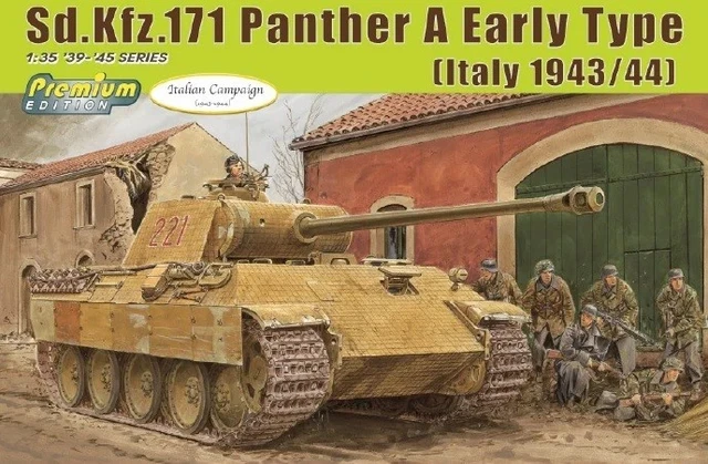 DRAGON 6920 1:35TH scale Sd.Kfz.171 Panther A Early Type (Italy 1943/44 ...
