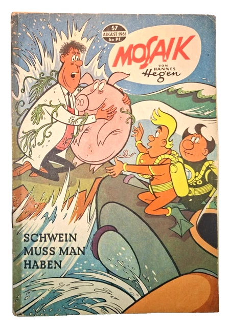 MOSAIK NR.57 DIGEDAGS Monat 8 Jahr 1961 restauriert Hannes Hegen DDR ...