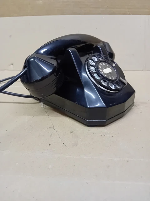 TELEFONO A DISCO Anni 50 In Bachelite Nera Autelco Epoca Stipel Teti ...