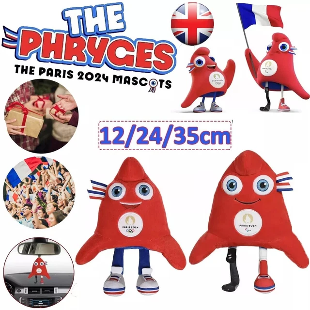 PARIS 2024 SUMMER Olympics The Olympic Phryge Mascot Plush Toy Kids ...
