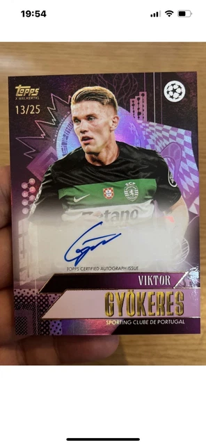VIKTOR GYOKERES 2024-25 Topps Gold Uefa UCC Auto £187.92 - PicClick UK