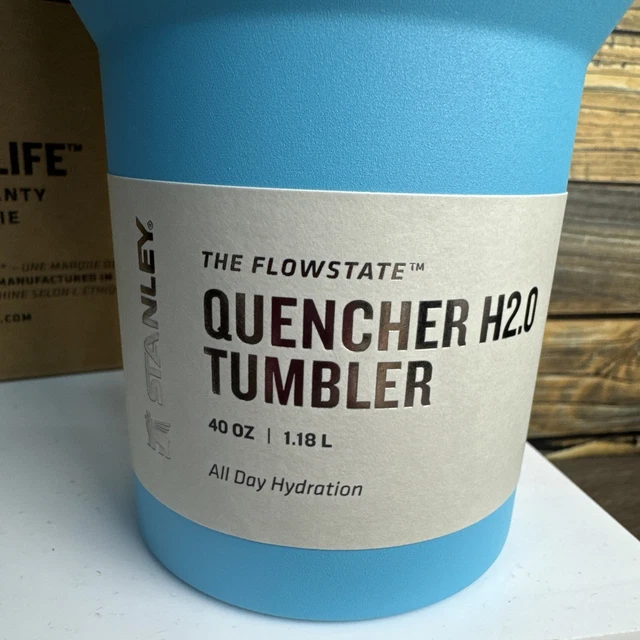 STANLEY 40OZ H2.0 Flowstate Quencher Tumbler - Splash £33.89 - PicClick UK