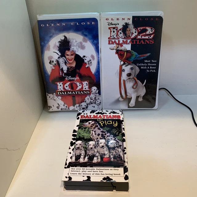 101 & 102 Dalmatians Glenn Close Dalmatians At Play VHS Dog Lot Of 3 $4 ...