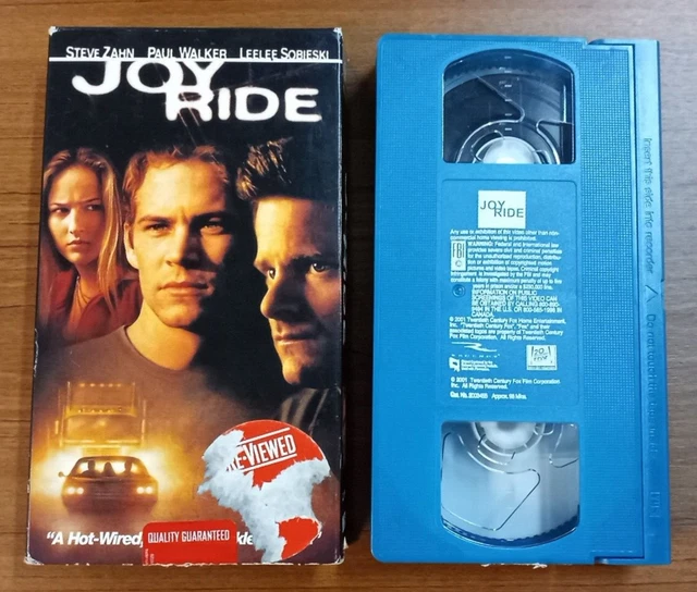 JOY RIDE (VHS Tape, 2001) RARE Blue Cassette Ex-Blockbuster Rental Paul ...