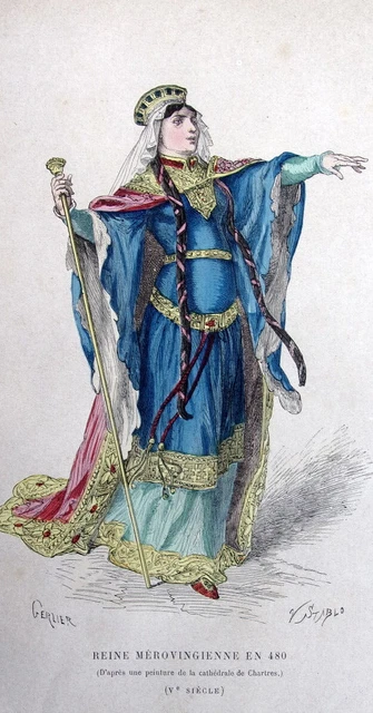 5TH CENTURY AD Standing Portrait of a MEROVINGIAN QUEEN (Color) £26.87 ...