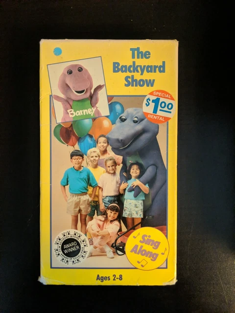 BARNEY THE BACKYARD Show VHS Tape 1988 Backyard Gang Sing Along *RARE ...