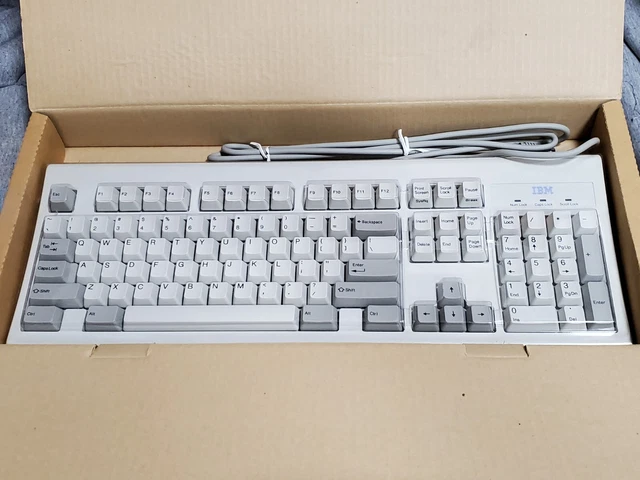 NEW IN BOX - vintage 1995 IBM keyboard - KB-6323 06H9742 06H9743 $79.99 ...