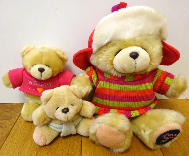 FOREVER FRIENDS ASSORTED Size Teddy Bear Plush Toy Bundle Vintage 1990s ...