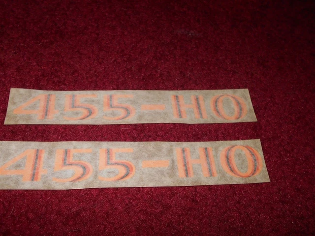 1975 PONTIAC FIREBIRD Trans-Am 455 Ho Hood Scoop Decals Set Pair ...