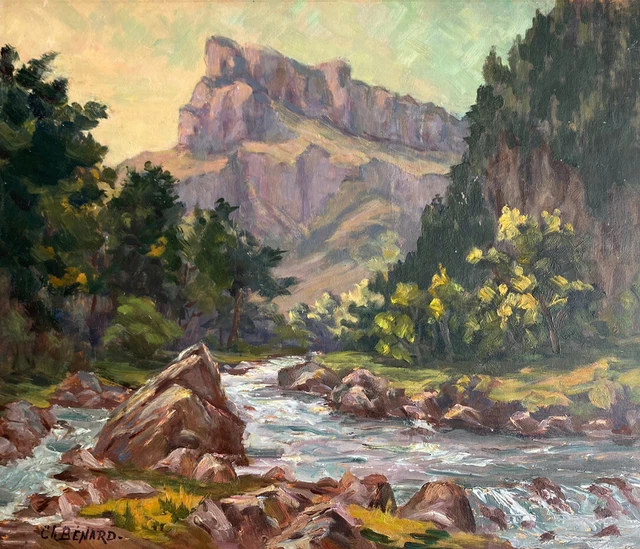 FRENCH IMPRESSIONIST MOUNTAIN School Alps Haute-Savoie Charles Benard £ ...