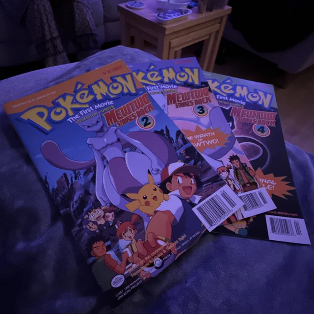 SET OF 3 Pokémon The First Movie Mewtwo Strikes Back Animation Comics ...