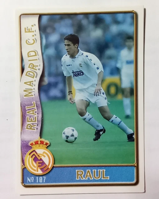 RAUL #107 REAL Madrid 1996-97 Cromo Mc Mundicromo Sport La Liga 96/97 ...